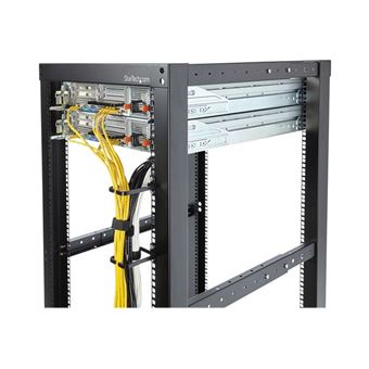 StarTech.com Anneau Métallique Gestion de Câbles Vertical pour Racks de ...