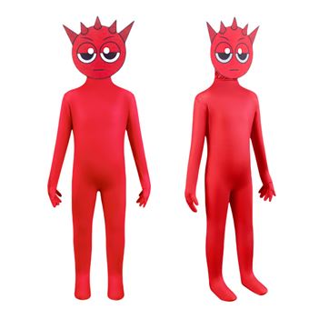 Costume Cosplay Sprunki Incredibox - Taille 100 cm - Rouge ...