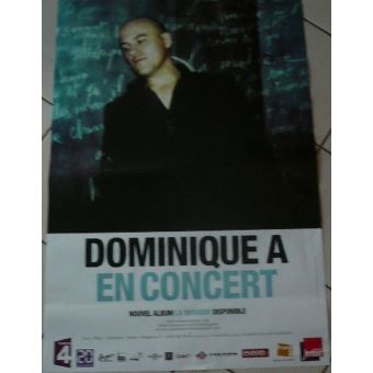 Dominique A - 70x100 cm - AFFICHE / POSTER - Achat & prix | fnac