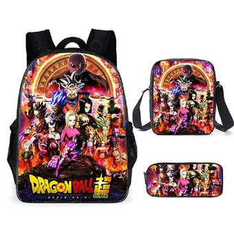 Combinaison 3 pcs Dragon Ball Goku 3D Impression Sac à Dos, Sacoche et ...