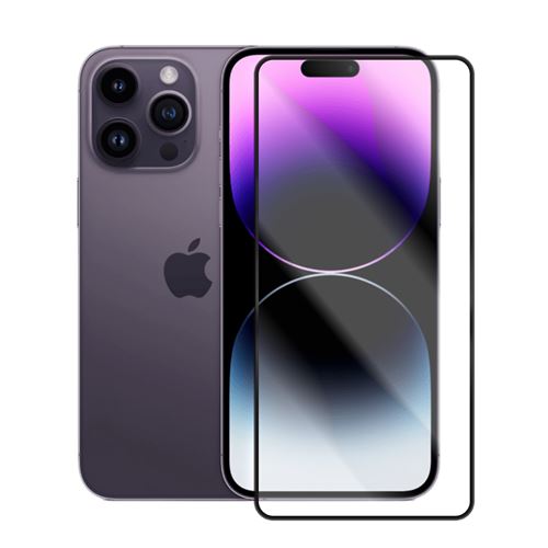 2 Film vitre pour téléphone mobile Iphone 14 Pro Max 6.7 bordures ...