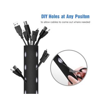 Cache Cable Tv Mural Gaine Cable Management Bureau Noir | Cache Cable ...