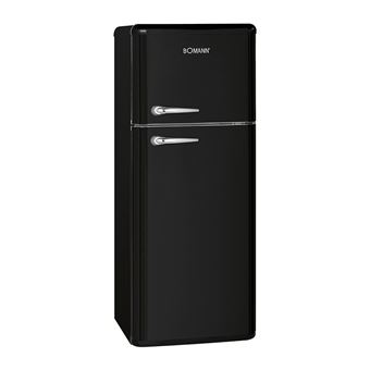 Réfrigérateur et congélateur 208L retro noir DTR 353.1 noir ...
