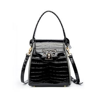 Sac à main en cuir véritable pour femmes Crocodile Pattern Hand Cross ...