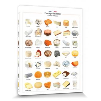 Fromage Poster Reproduction Sur Toile, Tendue Sur Châssis - Fromages De ...