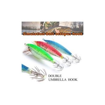 5 pièces 11 cm pêche leurre crevettes appât wobbler lumineux calamar ...