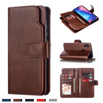 -29% sur Coque Redmi Note 7 , (Marron) Étui Housse Flip avec 9 ...