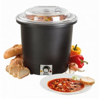 Soupière 10 litres avec couvercle transparent - Bartscher - Inox 1000 ...