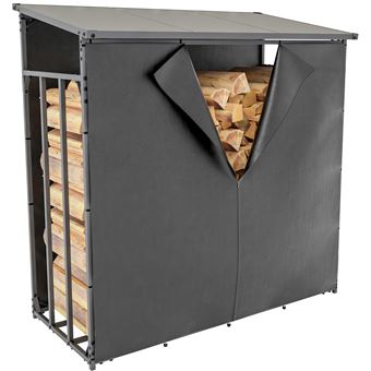 CLP Abri pour bois de chauffage Ruston en Aluminium avec bâche de ...
