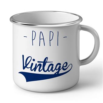 Fabulous Mug en métal émaille Papi Vintage Grand Pere Retro - Tasse et ...
