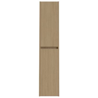 Colonne Meuble de salle de bain en melamine coloris chene - Longueur 30 ...