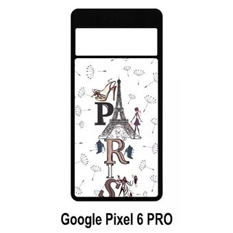 Coque My-Kase pour google Pixel 6 PRO - paris fond blanc - Silicone ...