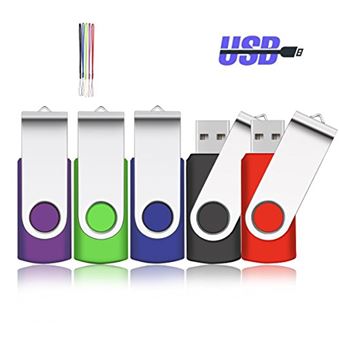 kacai Clé USB 4 GO 2.0 Lot de 5 Pièces de Lecteur Flash Disques ...