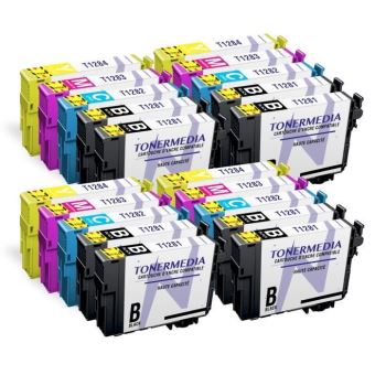 TONERMEDIA - 20 Cartouches Epson T1281 T1282 T1283 T1284 T1285 ...