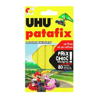 Patafix - UHU - Pâte adhésive - Jaune - Non permanent - 80 pastilles ...