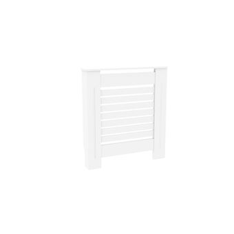Cache radiateur en bois Lancaster BLANC - 78 CM - Moonia - Accessoires ...