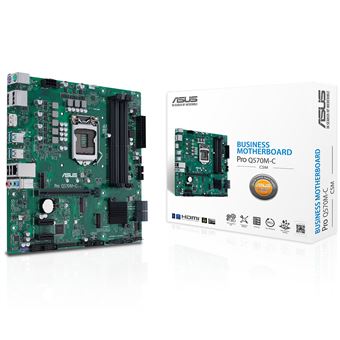 ASUS Pro Q570M-C/CSM - Carte-mère - micro ATX - Socket LGA1200 - Q570 ...