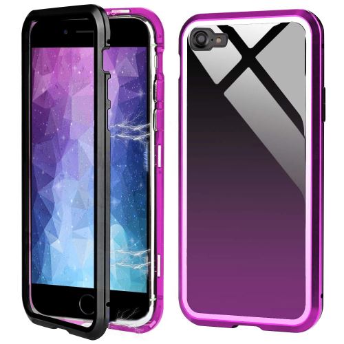 Coque magnétique pour iPhone 11/ XR, Cadre métallique Verre trempé ...