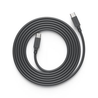 Cable USB-C Câble 1 USB C vers USB C, 2m Stockholm Black AVOLT - Câbles ...