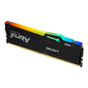 Kingston FURY Beast RGB - DDR5 - kit - 128 Go: 4 x 32 Go - DIMM 288 broches - 2800 MHz / PC5 ...