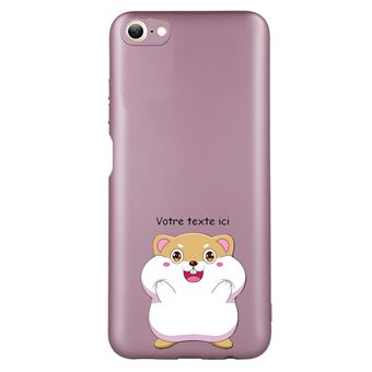 Coque metal rose Taperso pour Iphone 7 et 8 et SE personnalise hamster ...