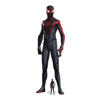 STAR CUTOUTS Figurine en carton Miles Morales debout Jeu SPIDER MAN 2 ...