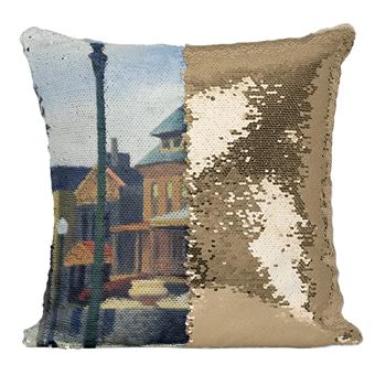 Fabulous Coussin avec Housse Sequin - Paillettes Doré East Wind Over ...
