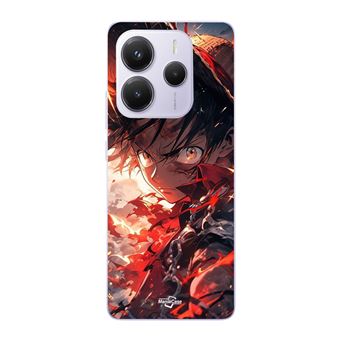 Coque Xiaomi Redmi Note 14 5G One piece Luffy énervé art manga anime ...