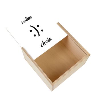 Boite Coffret en Bois - Fabulous - Votre choix Smileys Heureux ...