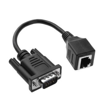 DB9 RJ45 Câble VGA mâle à RJ45 femelle Extender adaptateur ...