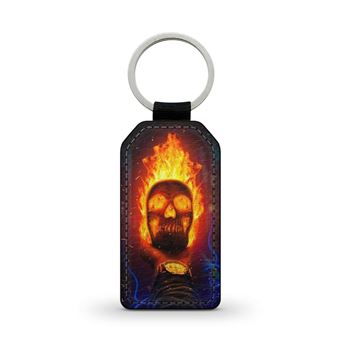 Porte-clé Skull tete de mort satan diable gothique Hard rock Satanique ...