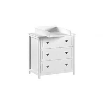 Amori Commode plan à langer Blanc - Commode et table à langer - Achat ...