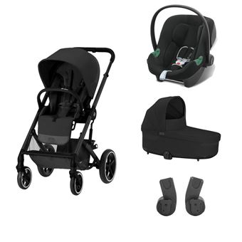 Poussette TRIO Balios S Lux BLK Nacelle Cot S Lux Moon Black ATON B2 ...