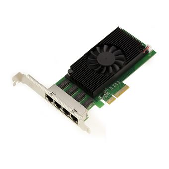 Carte PCIe 2.5 x4 LAN Gigabit ETHERNET 4 ports RJ45. Quad CHIPSET INTEL I225 - NIC 10 100 1000 ...