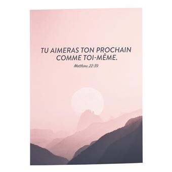 Fabulous Poster Tu aimeras ton prochain comme toi-même bible (61cm x ...