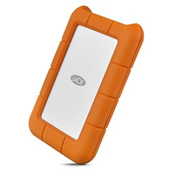 Disque dur portable LaCie Rugged 2 To USB-C Orange - Disque dur externe ...