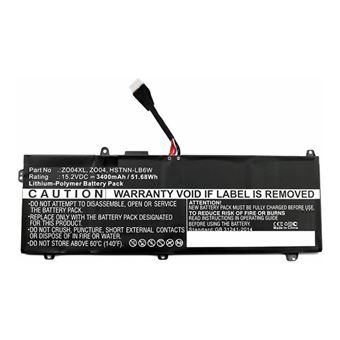 CoreParts - Batterie de portable - lithium-polymère - 3400 mAh - 51.7 ...