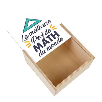 Boite Coffret en Bois - Fabulous - La Meilleure Prof de Math du Monde ...