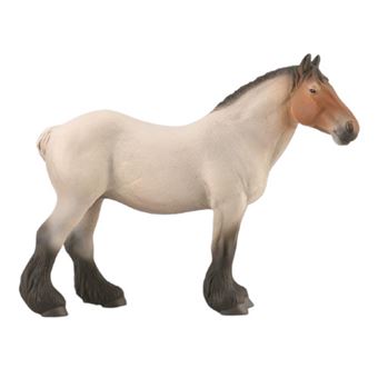 Collecta cheval de trait néerlandais 18 cm ABS blanc - Figurine de ...