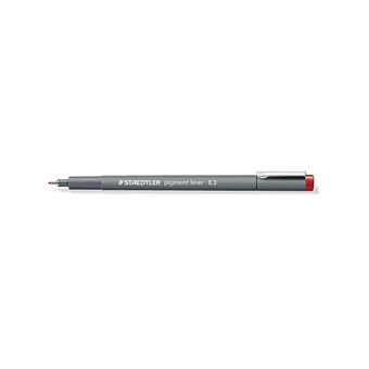 Stylo feutre STAEDTLER Pigment Liner 308 pointe calibrée 0,3 mm Rouge ...