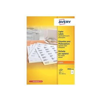 Avery - Papier - adhésif permanent - blanc - 105 x 148.5 mm 400 ...