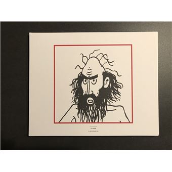 TINTIN - Personnage / Fakir Lotus bleu - 19,5x24 cm - AFFICHE / POSTER ...