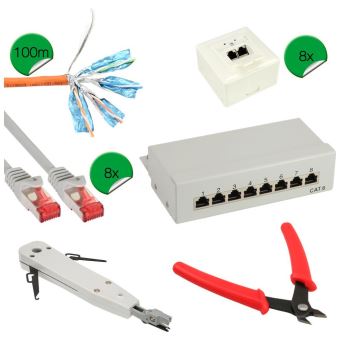 Kit d'installation réseau InLine® Cat.6 - Accessoire réseau - Achat ...