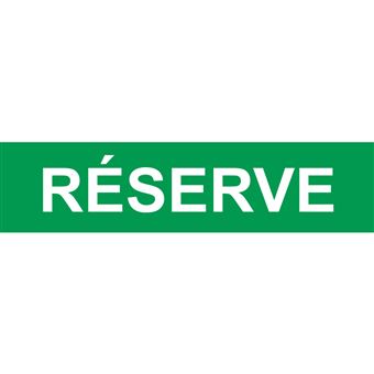 local réserve vert - 15x3.5cm - Sticker/autocollant - Autocollant et ...