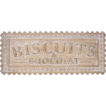 Antic Line Créations - Plaque décorative en bois Biscuits et chocolat ...