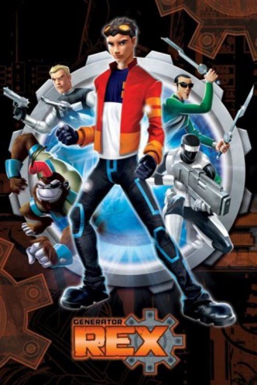 Generator Rex Poster - Équipe, Rex, Agent Six, Bobo Haha, Captain ...