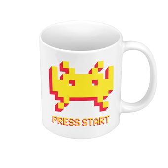 Fabulous Mug céramique Press Start Space Invaders - Tasse et Mugs ...