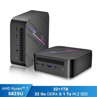 Mini PC Blackview MP100 AMD Ryzen™ 7 5825U 4.5GHz Max 32 Go 1 To/SSD ...