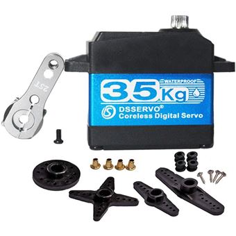 Servomoteur Numérique Coreless DS3235 PRO 7.4V 35KG Étanche Rotation à ...