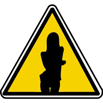 silhouette pin-up 40 (10x9cm) - Sticker/autocollant - Autocollant et ...